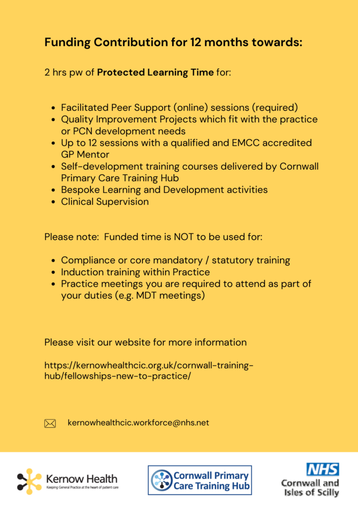 Support for Newly Qualified GPs – Kernow Health | Keeping General ...